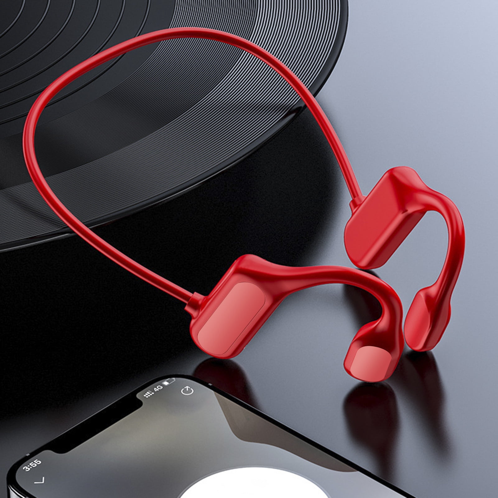 Waroomhouse Bluetooth-compatible 5.0 Earphone Ear Hook Bone Conduction ...