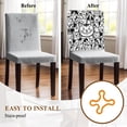 Chair Covers Set of 4 Cute Cartoon Cat Chair Slipcover Protector ...