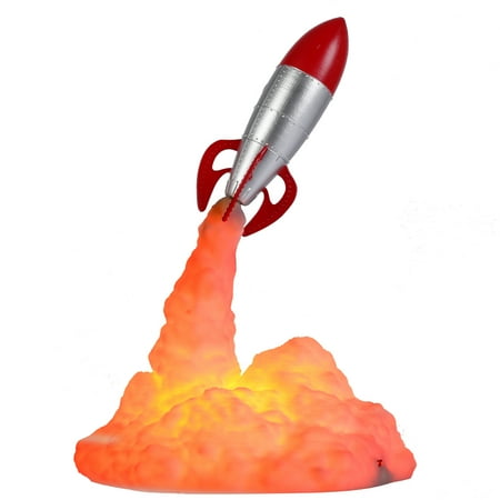 Rocket Lovers Kids Lamp Night Light 3D Print Led Bedside Space Shuttle ...