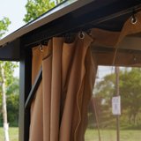 MF Studio 10' x 10' Outdoor Hardtop Gazebo Polycarbonate Roof Patio ...