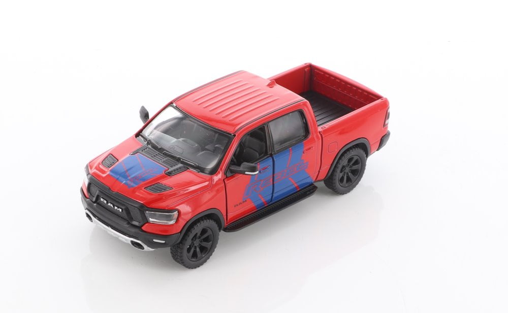 2019 Dodge Ram 1500 Pick-Up truck with Rebel decals, Red - Kinsmart ...