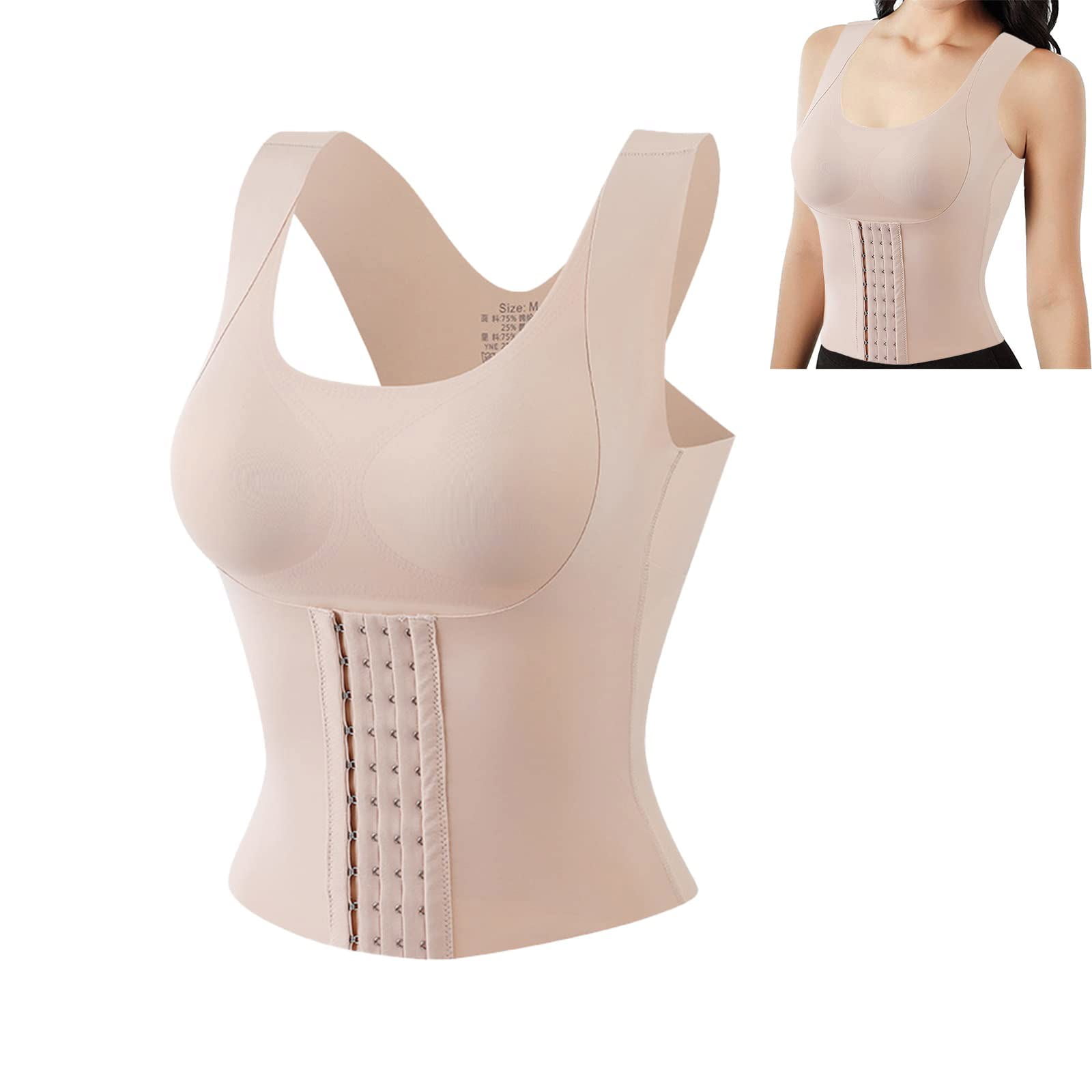 Lilvigor 2022 New Women's Shapewear 3-in-1 Waist Buttoned Bra Shapewear ...