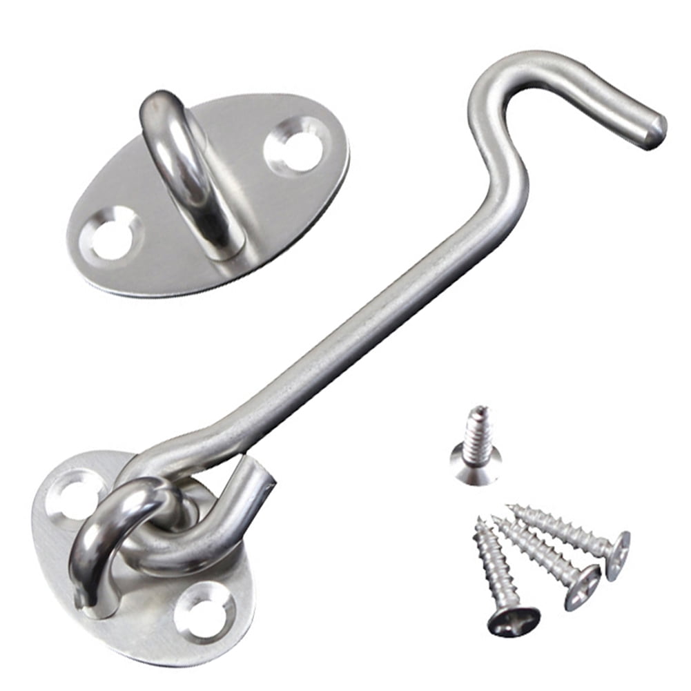 Grofry 1Pc Stainless Steel Windproof Cabin Door Gate Window Hook Eye ...