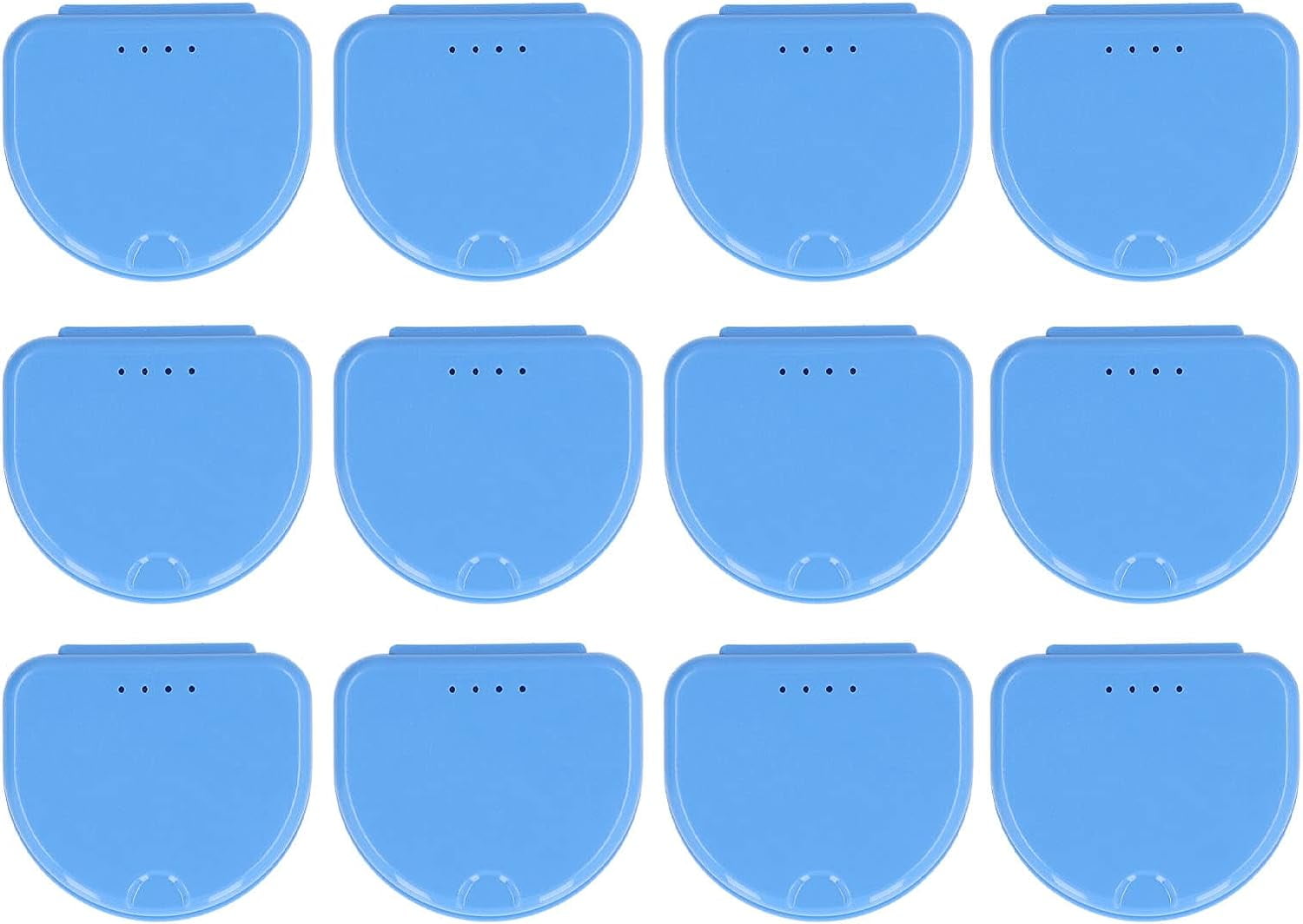 12Pcs Denture Box, Portable Denture Bath Case, Plastic Denture Cup ...