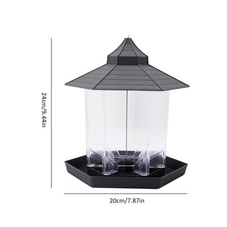 Hanging Bird Food Container,Plastic Bird Feeder Hanging Pet Supplies ...