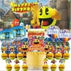 Pacman Party Supplies Decor Decorations Plates Movie Background Cake ...