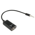 3.5mm Stereo Audio Splitter Male to Headphone Headset + Microphone ...