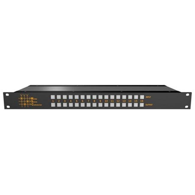 Matrix Switch MSC-XV1616L 16 x 16 in. Analog Video Switcher with Local ...