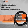 DAYI DMX Cable, 3 Pin, Male to Female, 25 Feet - 4 Pack - Walmart.com