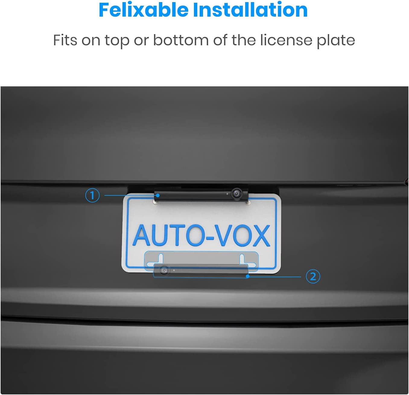 Buy AUTO-VOX TW1 Wireless Backup Camera for Truck.RV, Vehicle Front ...