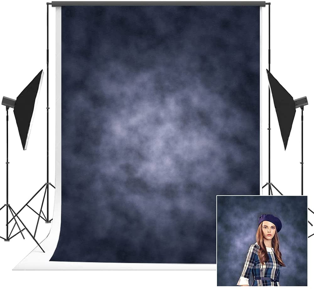 Basifoto Texture Dark Blue Backdrop for Photography , Blue Portrait ...