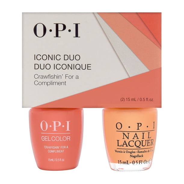 OPI Iconic GC/NL Duo - GelColor Soak-Off Gel Lacquer + Nail Lacquer ...