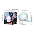 Szubyfq Rechargeable Bubble Machine - 7 Color LED Light, 10 Large Wands ...
