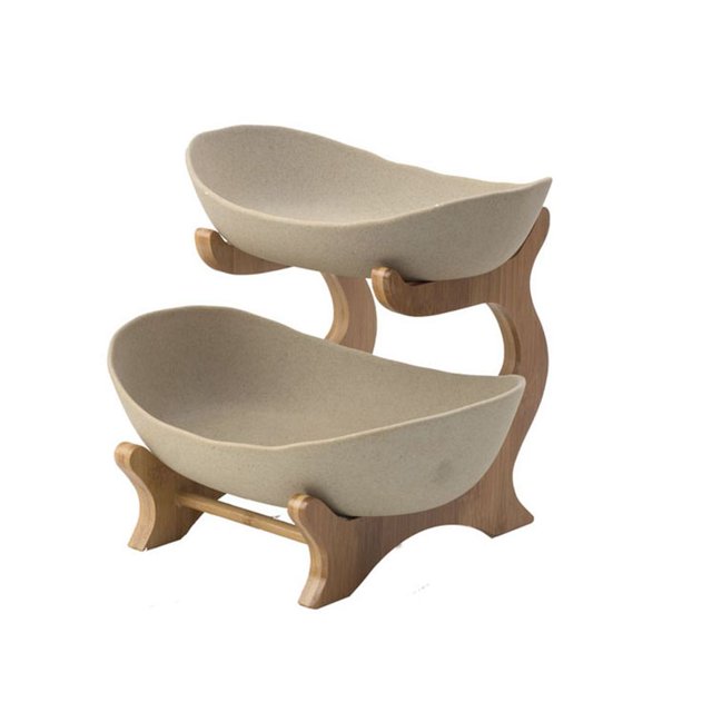 Plate Sets Easy to Clean Elegant Wooden Cutlery Living room Plastic ...