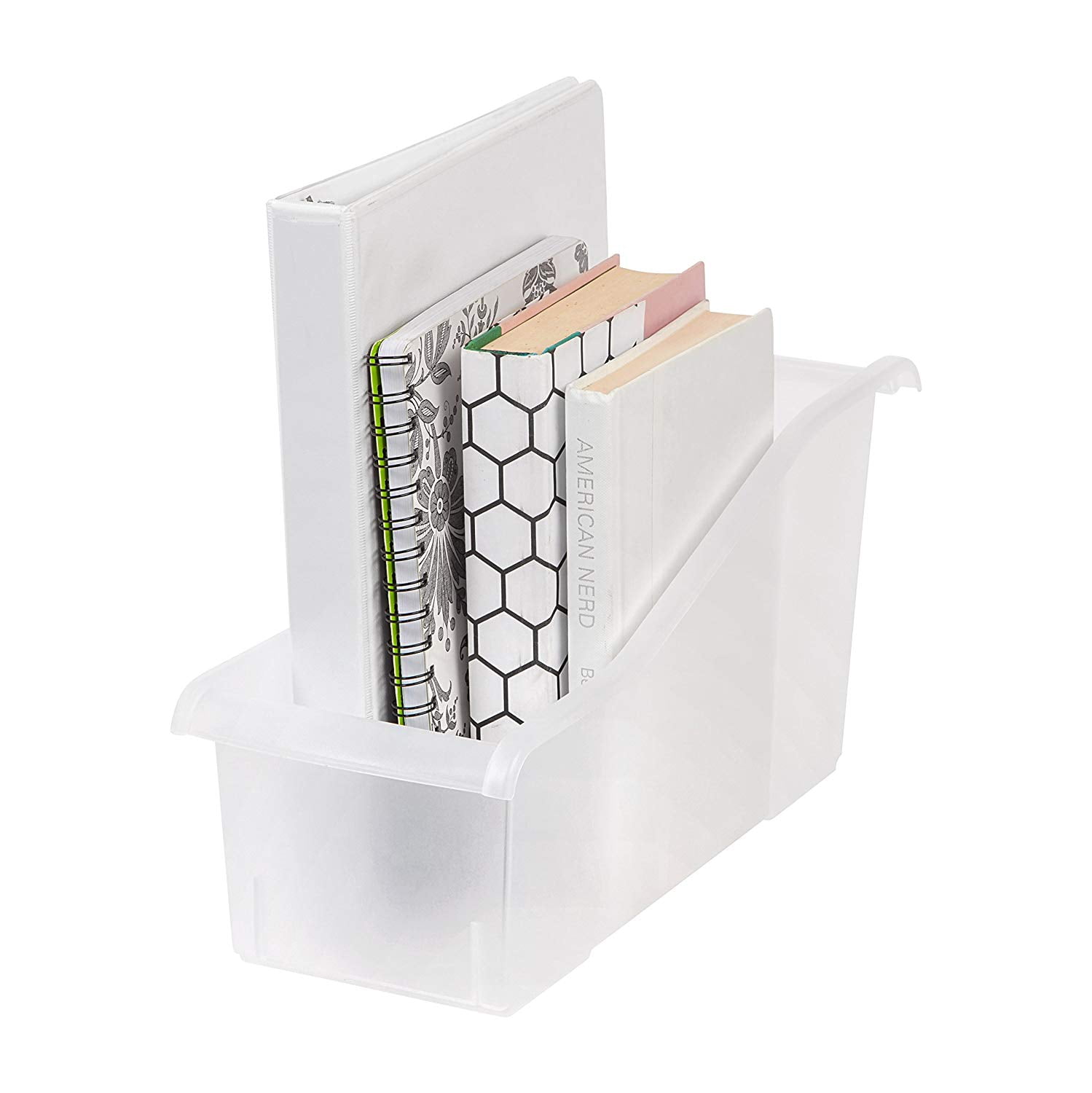 IRIS USA, Connecting Book Bin, Clear - Walmart.com