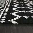 CAMILSON Crystal Black Area Rug 5'x7' Beautiful Modern Pattern Boho for ...