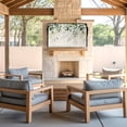 Eucalyptus Leaf Outdoor TV Cover 30 to 32 inch Country Plant Linen ...