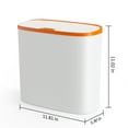 TINANA SMART Lid Touchless Trash Can, 3.2 Gal for Bathroom, Kitchen ...