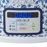 The Pioneer Woman Scroll Floral 6-Quart Stainless Steel Digital Slow ...