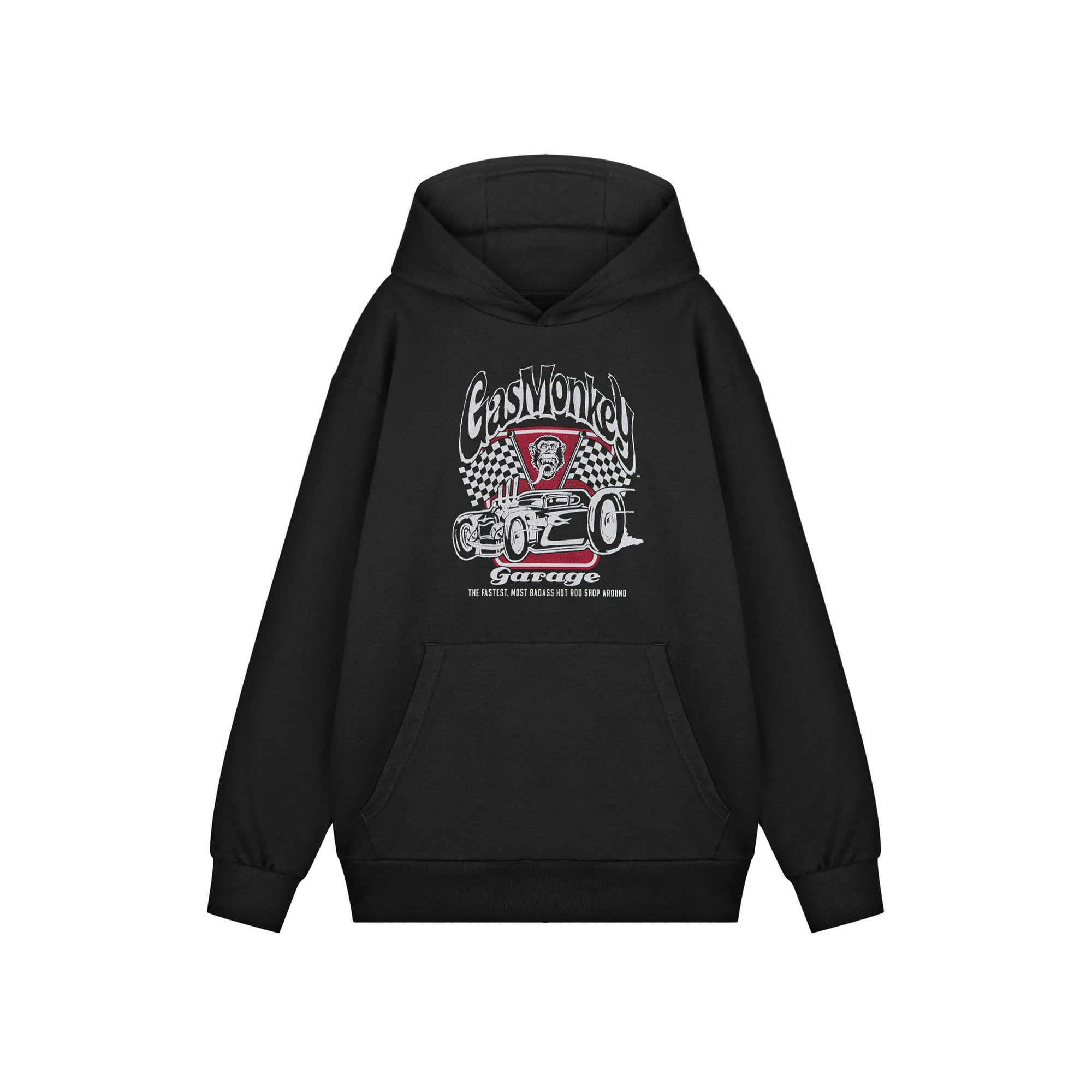 Click here for Gas Monkey Garage Mens Black Garage Flags Hoodie (... prices