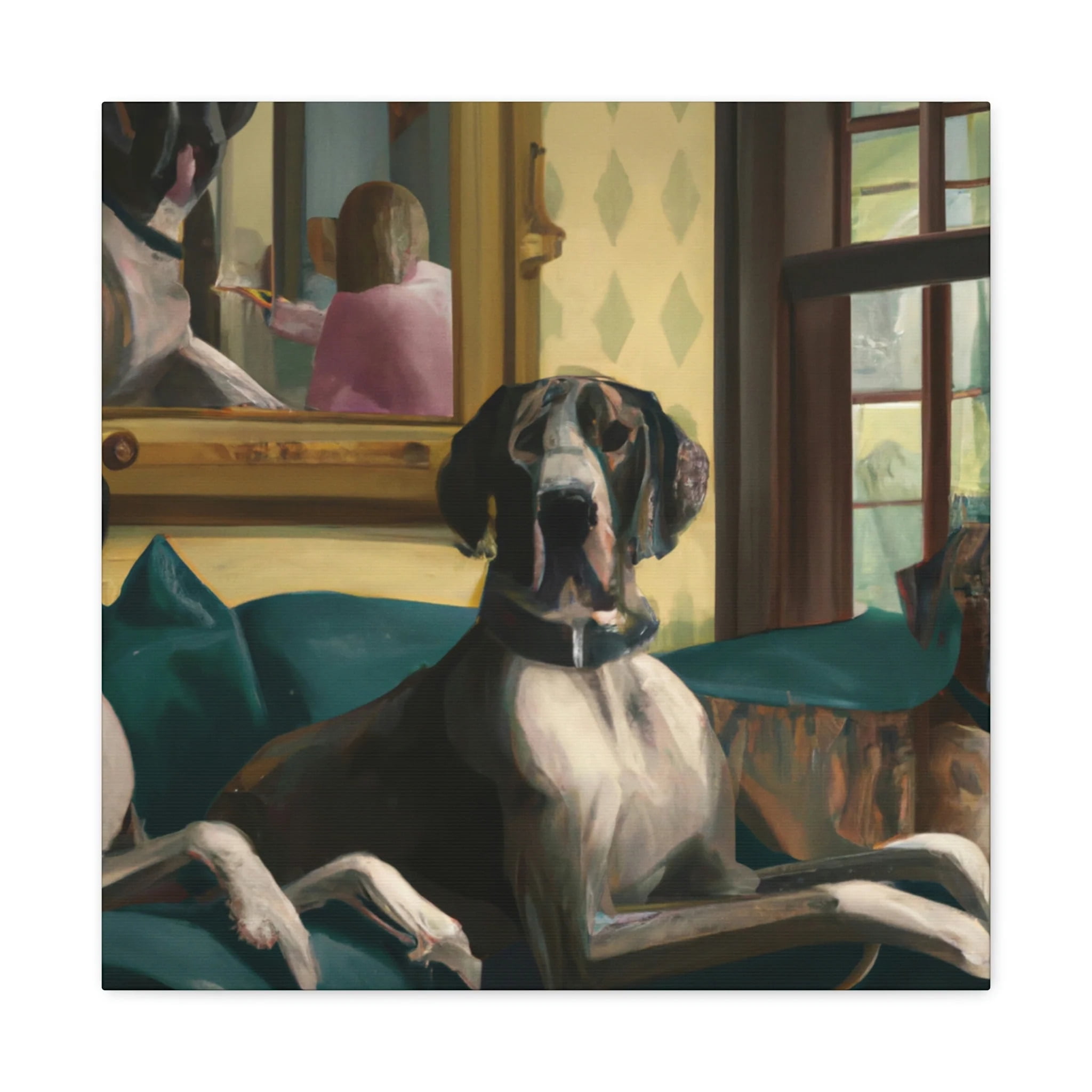 Majestic Great Dane Portrait - Canvas - Walmart.com