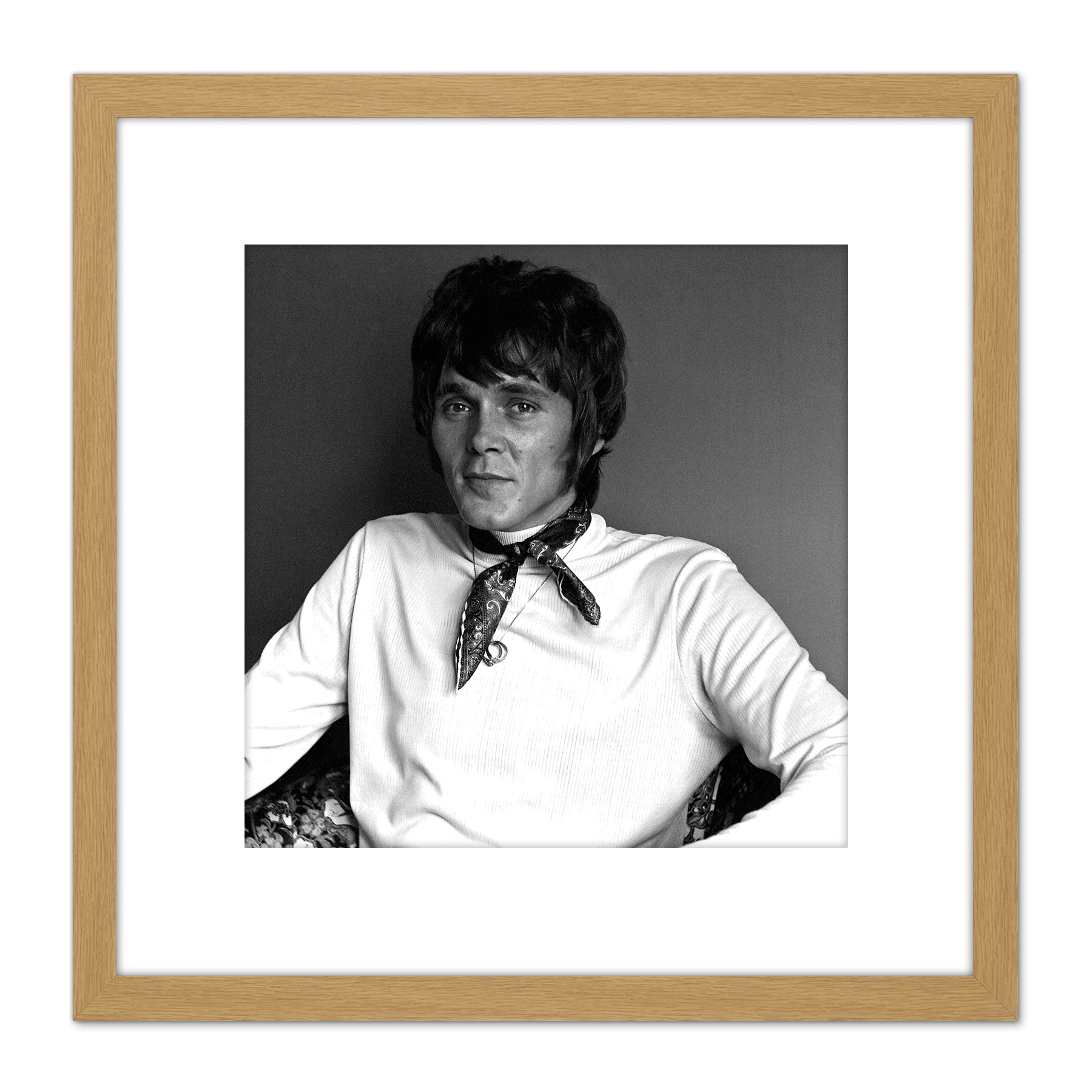 Warren Portrait Singer Billy Fury Photo 8X8 Inch Square Wooden Framed ...