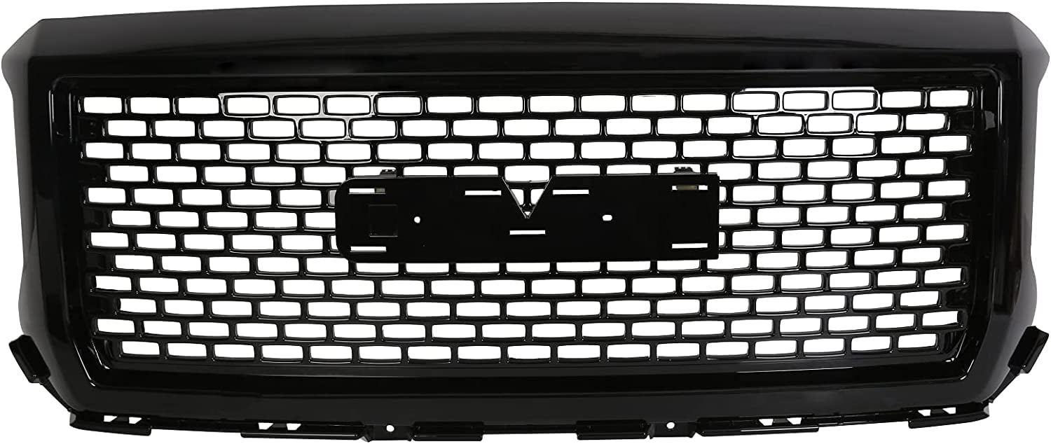 YLT AUTO Front Bumper Cover Upper Grille Replacement Shroud Front Mesh ...