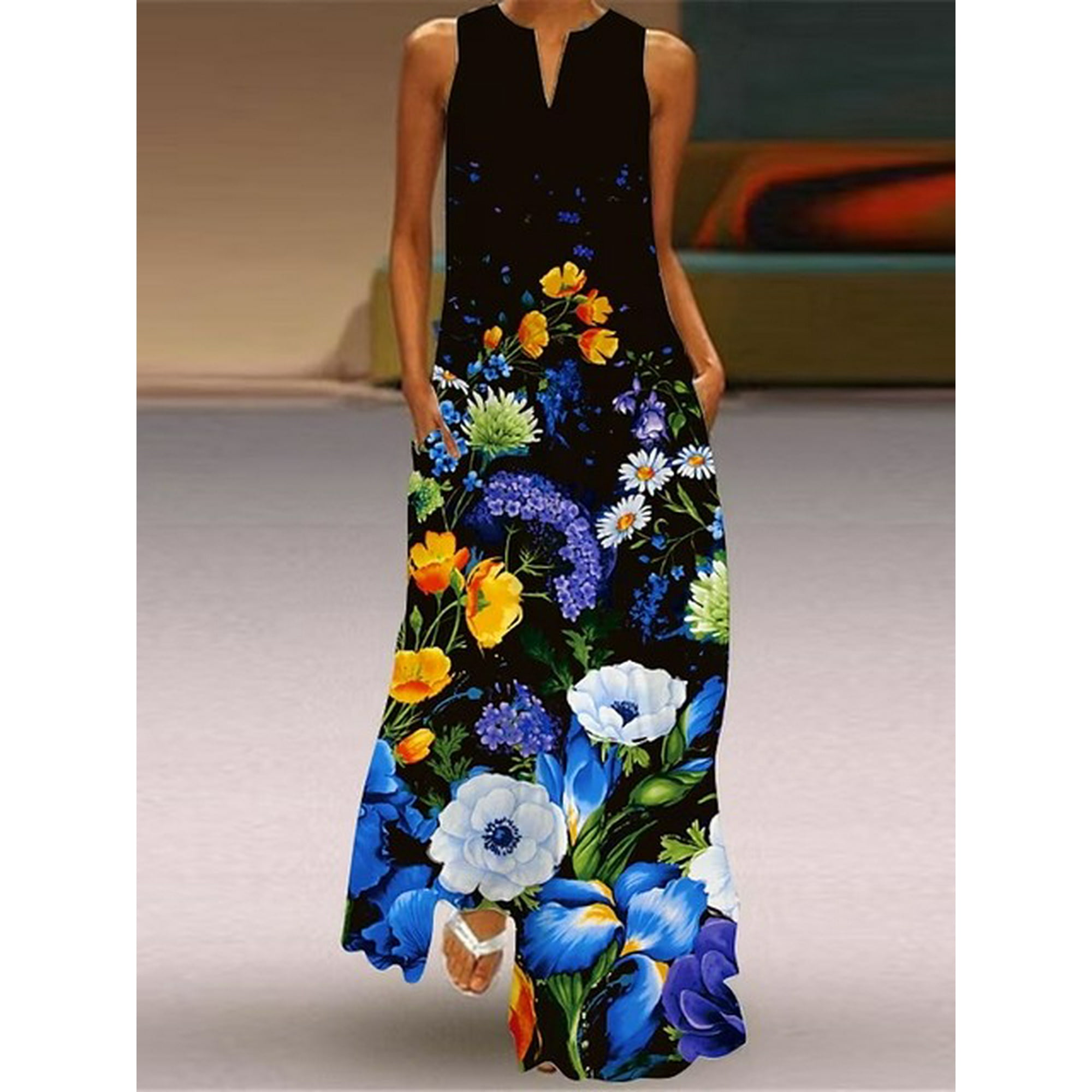 Click here for Generic 2024 Women‘s Loose Long Dresses Casual Plu... prices