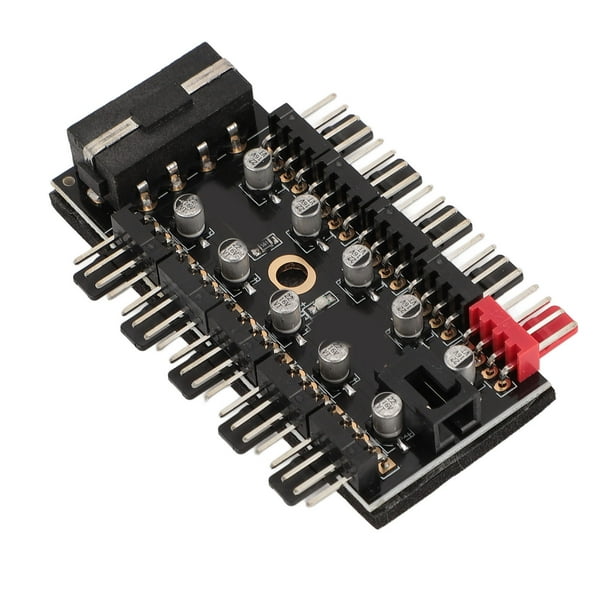 PC Chassis Fan Hub, 10 Port 4 Pin PWM PC CPU Cooling Hub, 12V Cooling ...