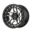 KMC Aluminum Rim KM540 RECON 18X8.5in Gloss Black Machined with Red ...