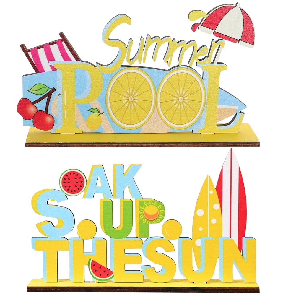 Click here for Homemaxs 2pcs Summer Ornament Photo Prop Table Woo... prices