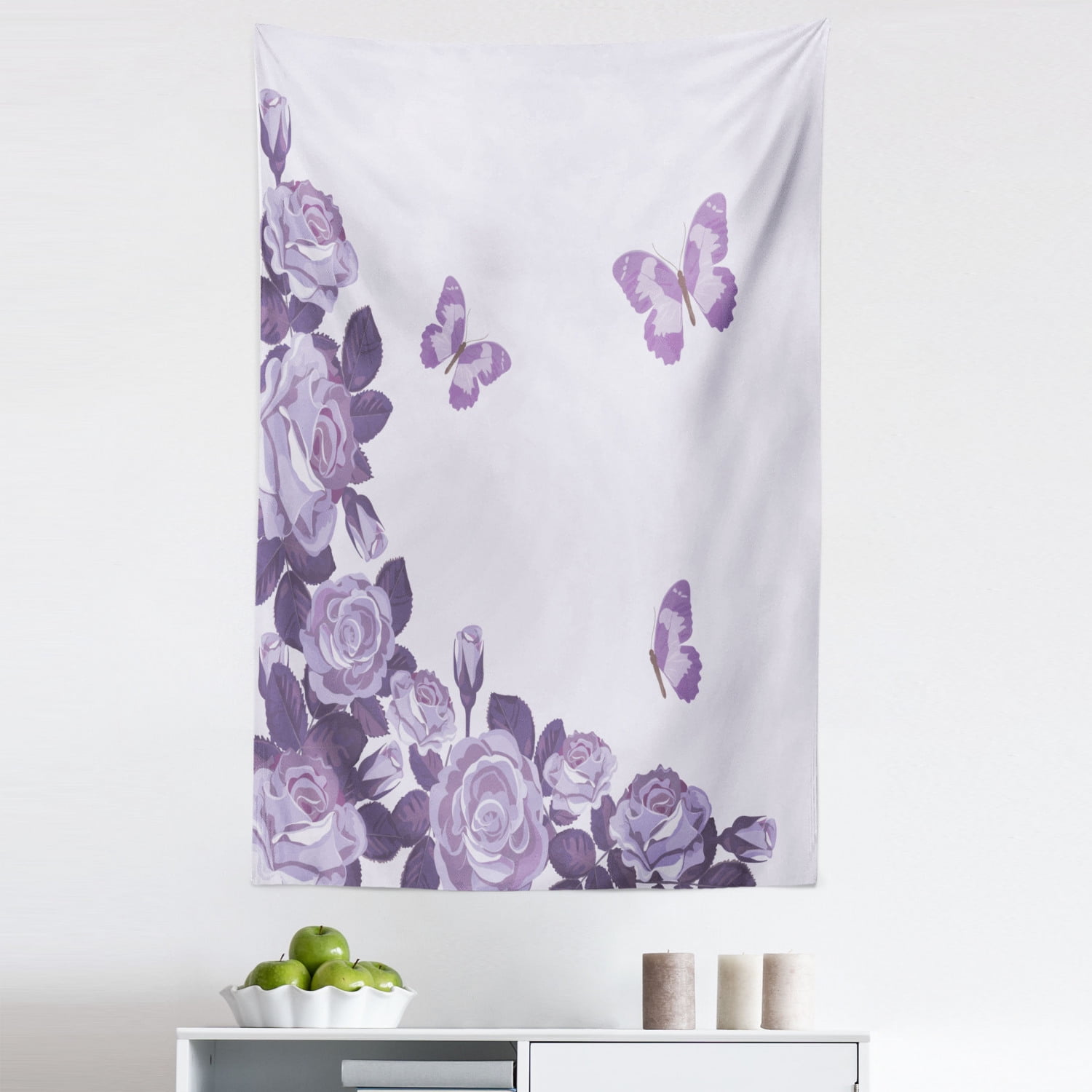 Lilac Tapestry, Bridal Composition with Rose Buds Blossoms Flying ...