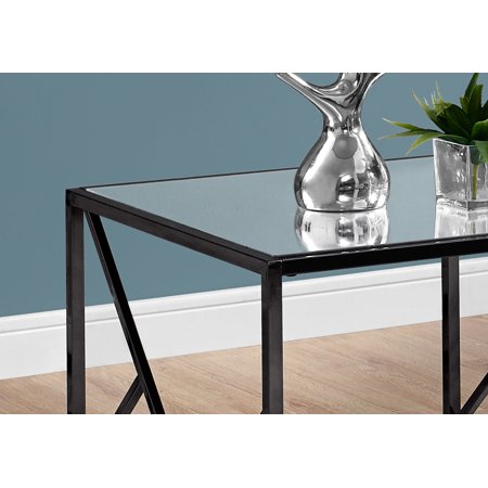 22" Black Contemporary Square End Table Accent - Walmart.com - Walmart.com