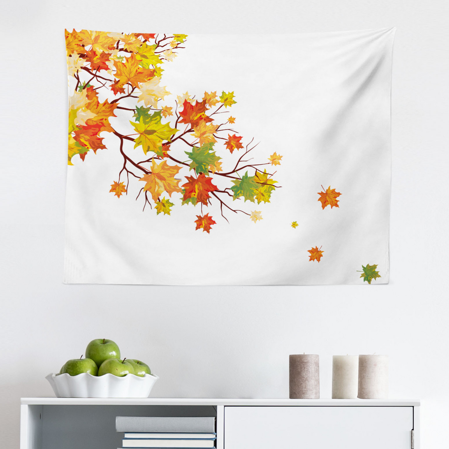 Fall Tapestry, Rural Landscape on a Misty Foggy Scenic Morning in ...
