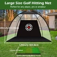 10x7ft Golf Practice Net with Tri-Turf Mat - Heavy-Duty Backyard ...
