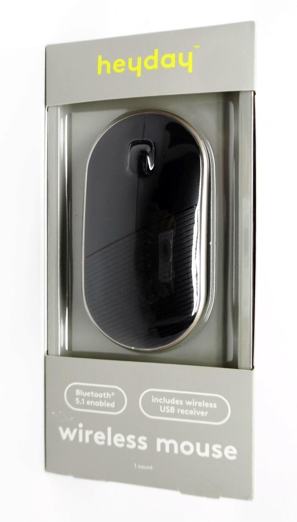Heyday Bluetooth 5 1 Wireless Mouse And USB Receiver Black Gold heyday-bluetooth-5-1-wireless-mouse-and-usb-receiver-black-gold