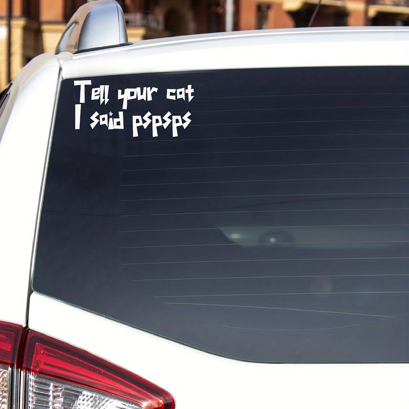 White car window decals store