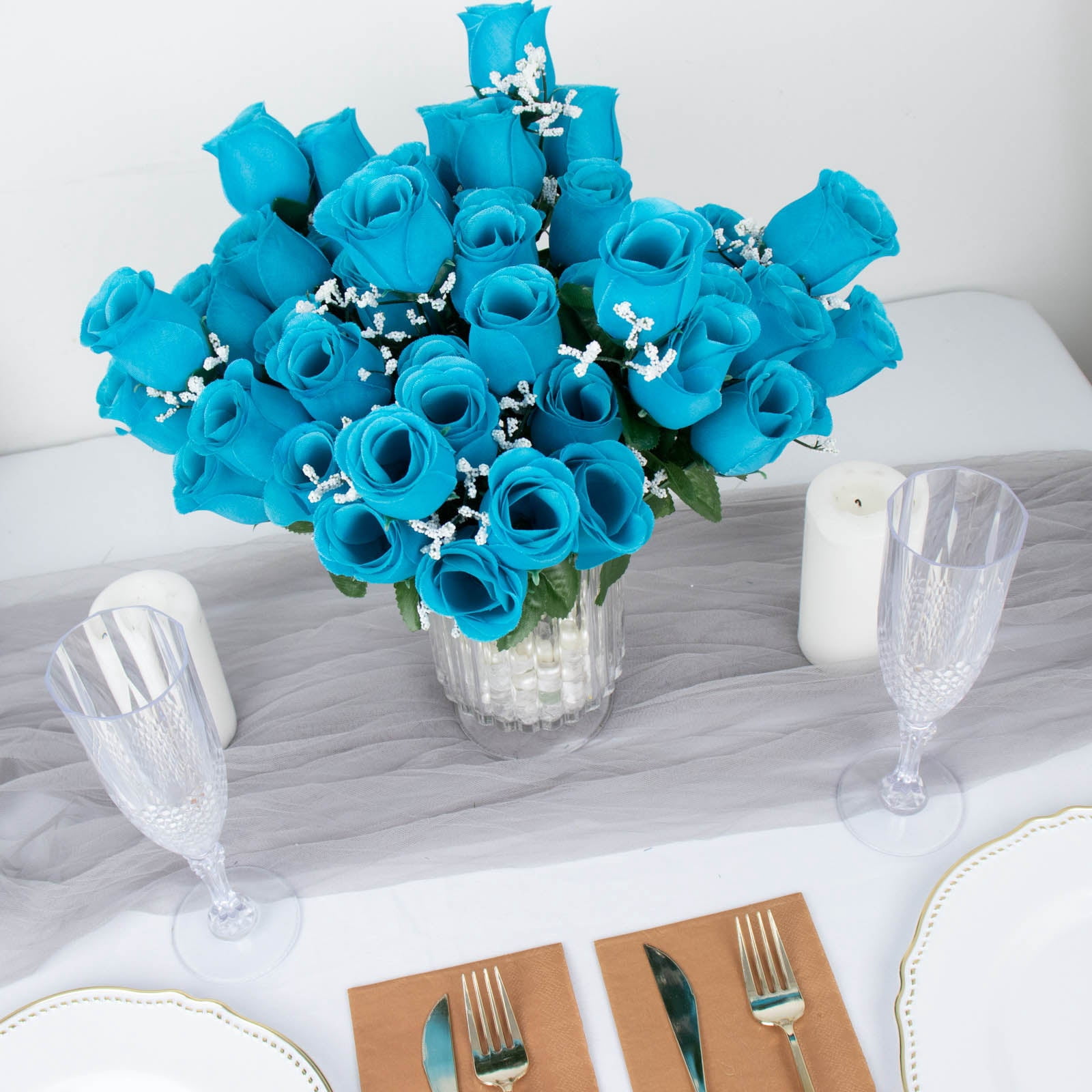 Silk Turquoise Centerpieces