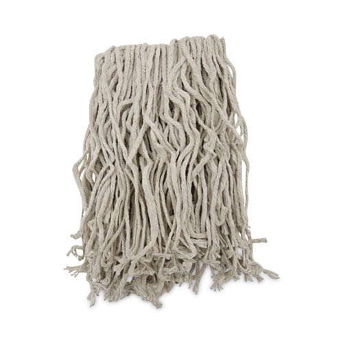 Mop Head, Cotton, Cut-End, White, 4-Ply, #16 Band, 12/carton | Bundle ...