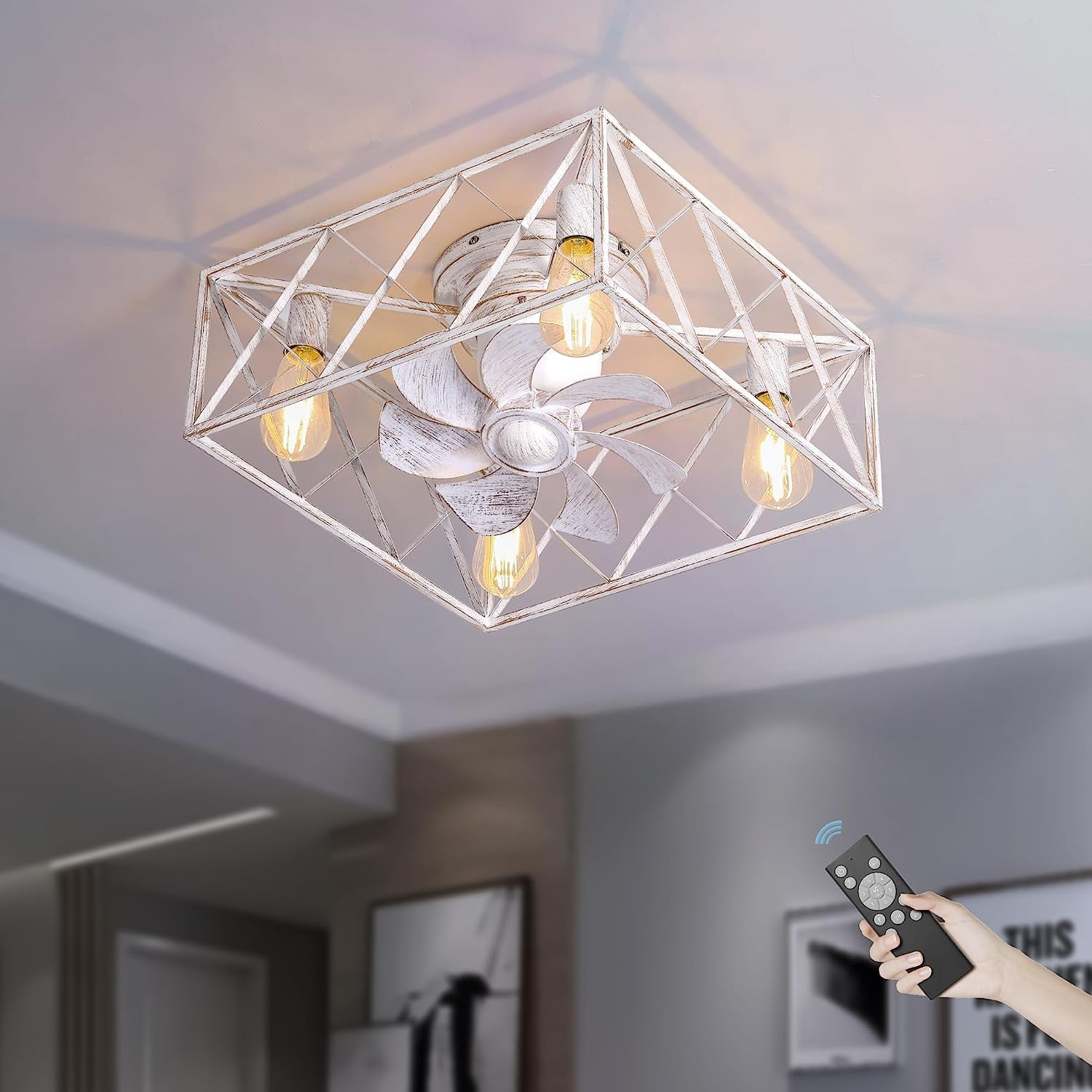 Oscillating Ceiling Fan Black