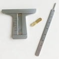 2X Car Tire Pattern Measuring Ruler Mini Stainless Steel Inspection ...
