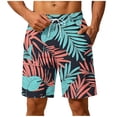 CLOISE Mens Beach Shorts with Pockets Big and Tall Drawstring Quick Dry ...
