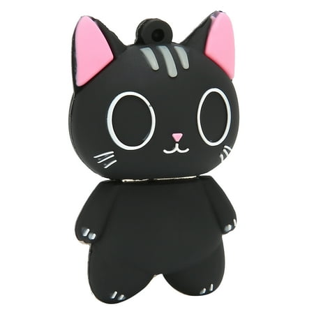 USB , Cute Cat Shape Flash Disk Supports Hot Swappable USB2.0 Interface ...