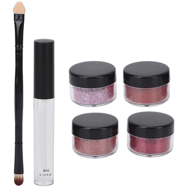 4 Colors Glitter Lip Kit,4pcs 0.4oz Lip Glitter Powder Waterproof Shiny ...