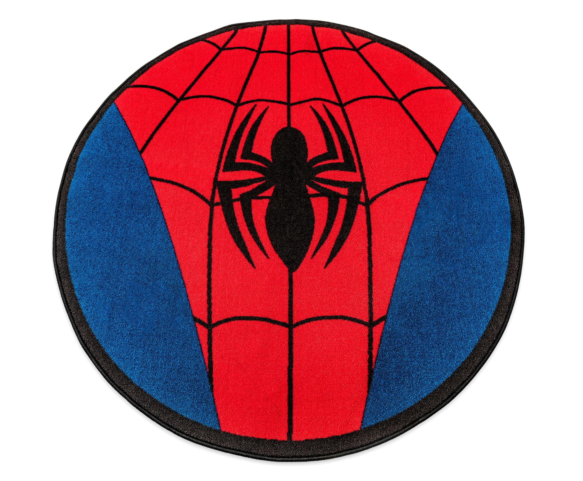 Marvel Spider-Man Chest Logo Round Printed Area Rug | 52 Inches ...