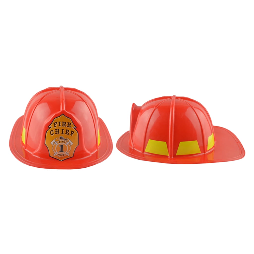 Buy Realistic Fireman Safety Helmet Hat Kids Toddlers Cosplay Prop ...