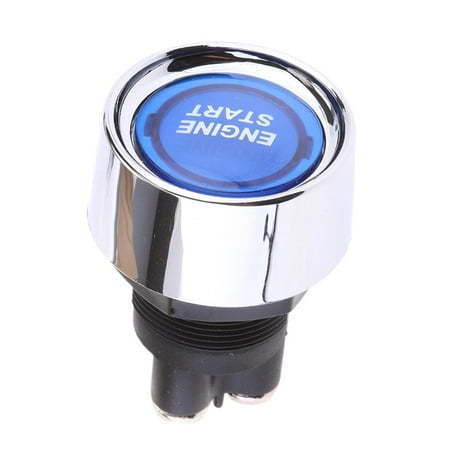 Youkk Car Engine Start Push Button Switch Starter Blue Ignition ...