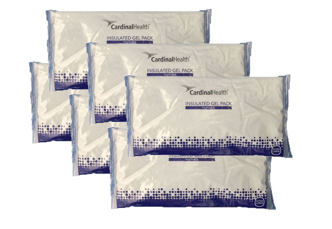 Cardinal Health Insulated Reusable Hot/Cold Gel Packs Jumbo 7-1/2'' x ...