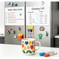 2 pcs Magnetic Dry Erase Whiteboard for Fridge, 14"x11" Reuasble ...