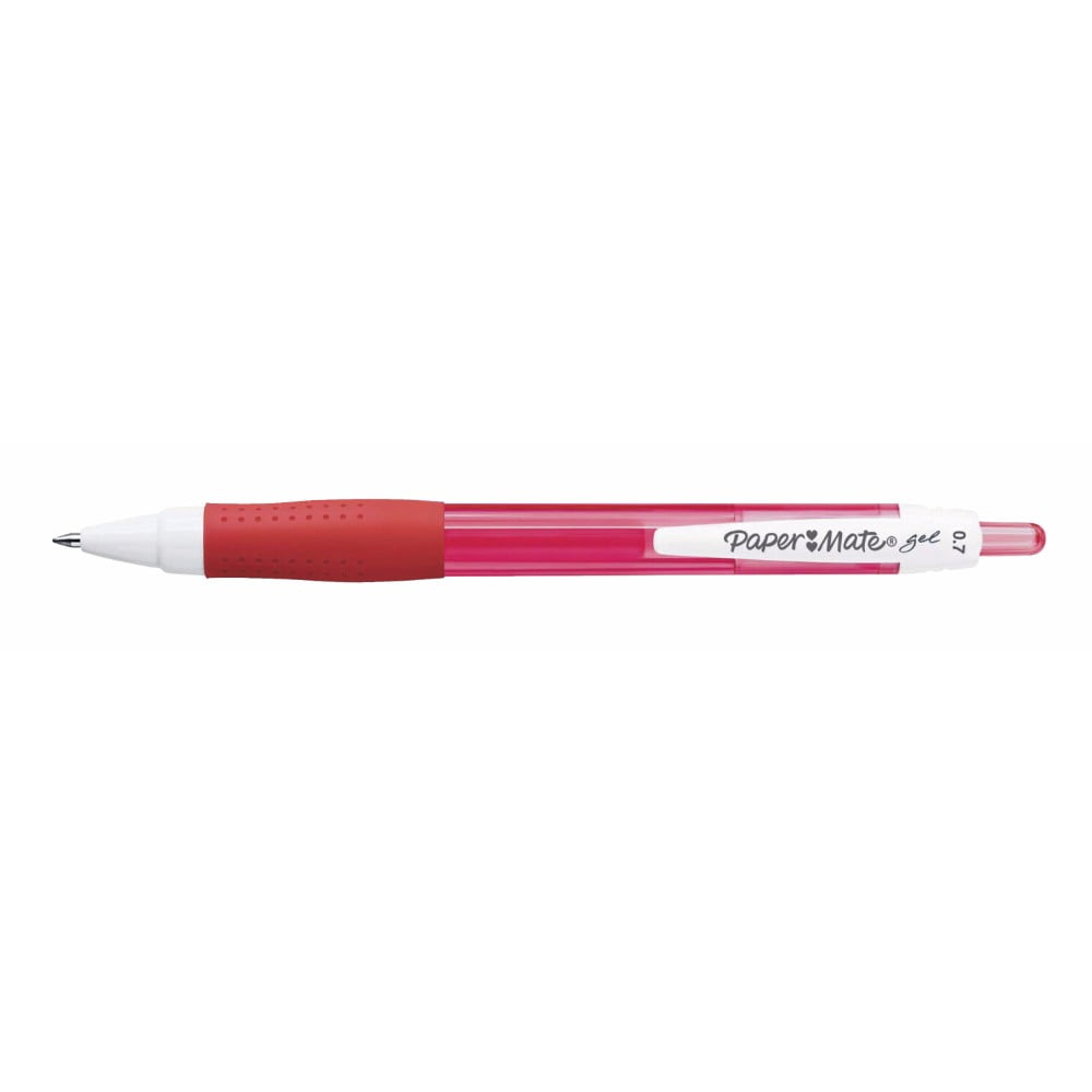 Papermate Red Ink Pigmented Retractable Gel Pen, Pack of 12 - Walmart ...
